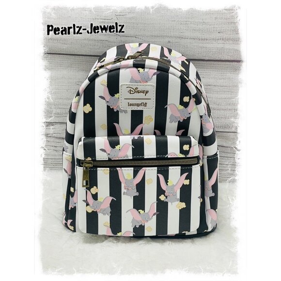 Loungefly | Bags | Loungefly Disney Dumbo Black White Stripe Popcorn ...